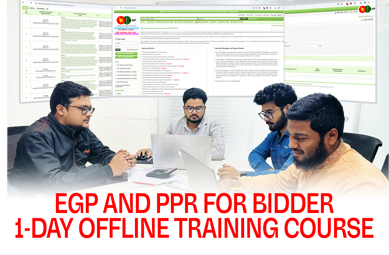 EGP and PPR for Bidder 1-Day Offline Training Course - EGPTEN